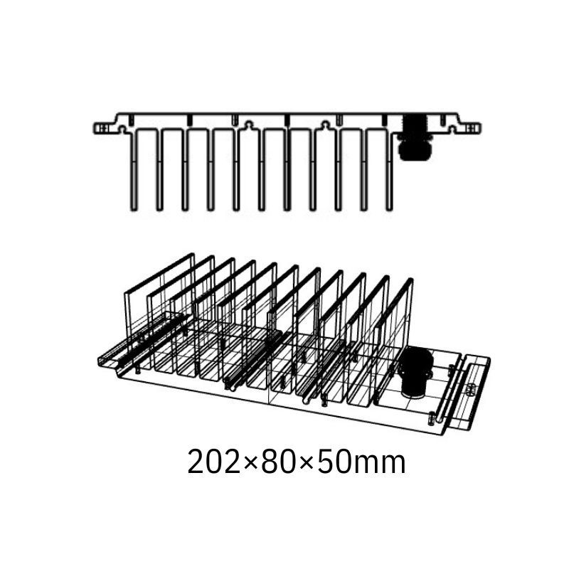 HS High Purity Aluminium Heatsink For LEDiL Optic STRADA-IP-2x6 / HB-IP ...