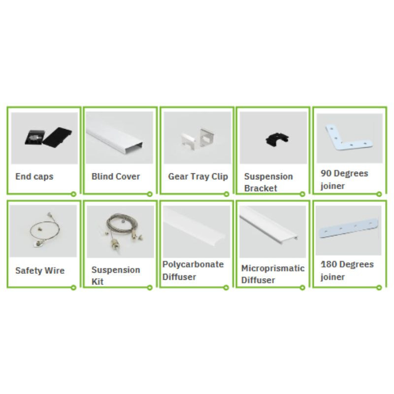 TP-03 ALUMINIUM PROFILE FOR LEDiL DAISY SUSPENDED